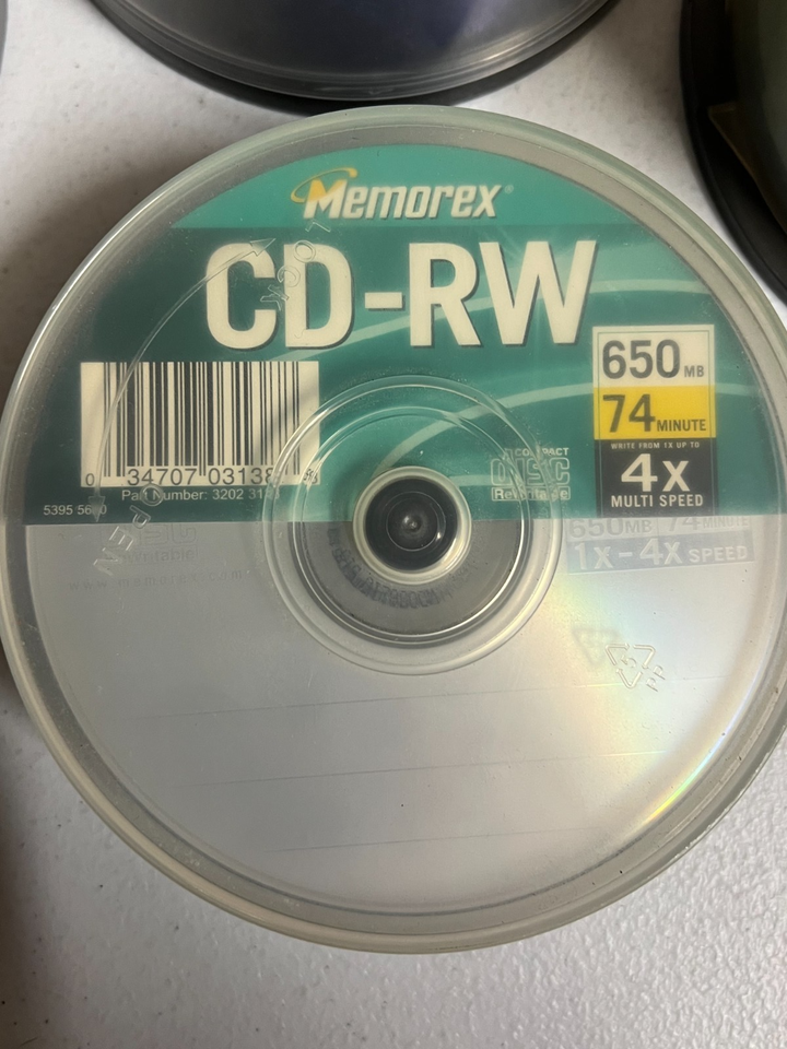 Sony CD-R /MEMOREX CD-RW-DVD+R/ IMATION CD-RD/ BLANK DISC LOT 100 ...