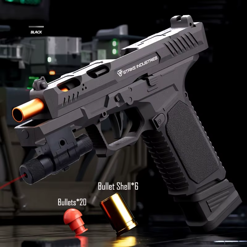 SIG17 Pistol Gun Soft Bullet Gun with Blowback, Single Shot and Shell ...