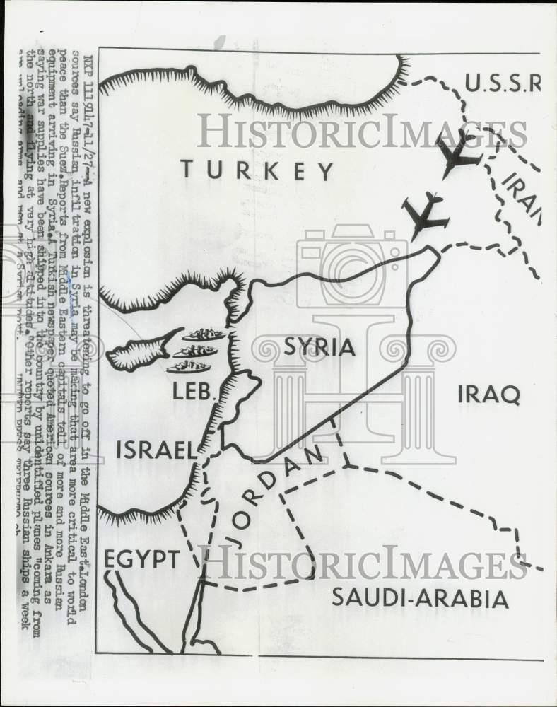 Middle East Map With Capitals Southwest Asia. | Library Of Congress