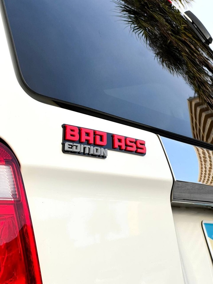 New Bad Ass Edition Emblem Car Badges Badass 3D Sticker Decal Black Red ...