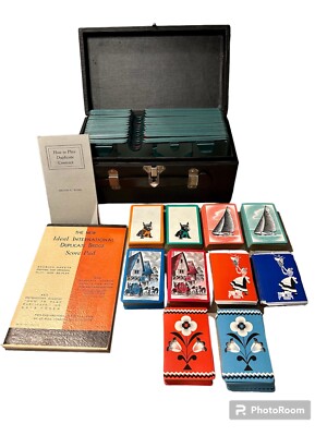 Vintage 16 Duplicate Bridge Boards with Cards and Case | eBay