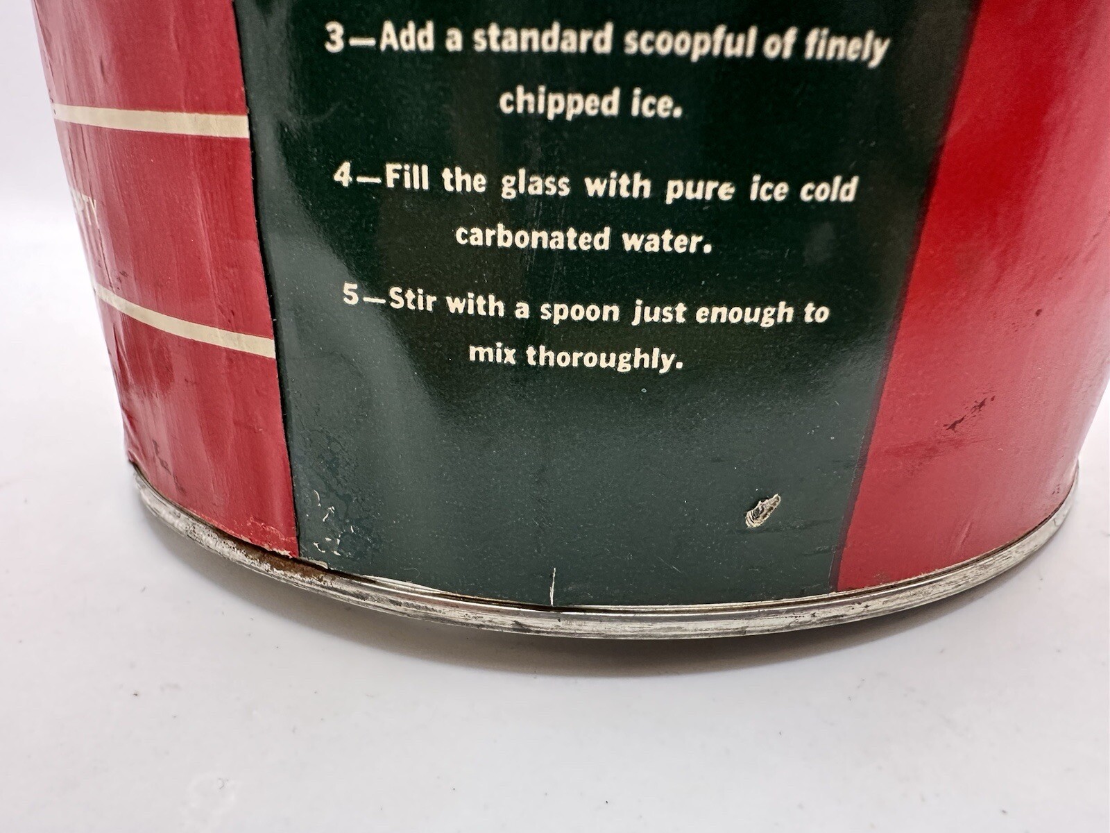 Rare! Vtg 30s COCA COLA 1 GALLON SYRUP METAL CAN PAPER LABEL RED WHITE ...