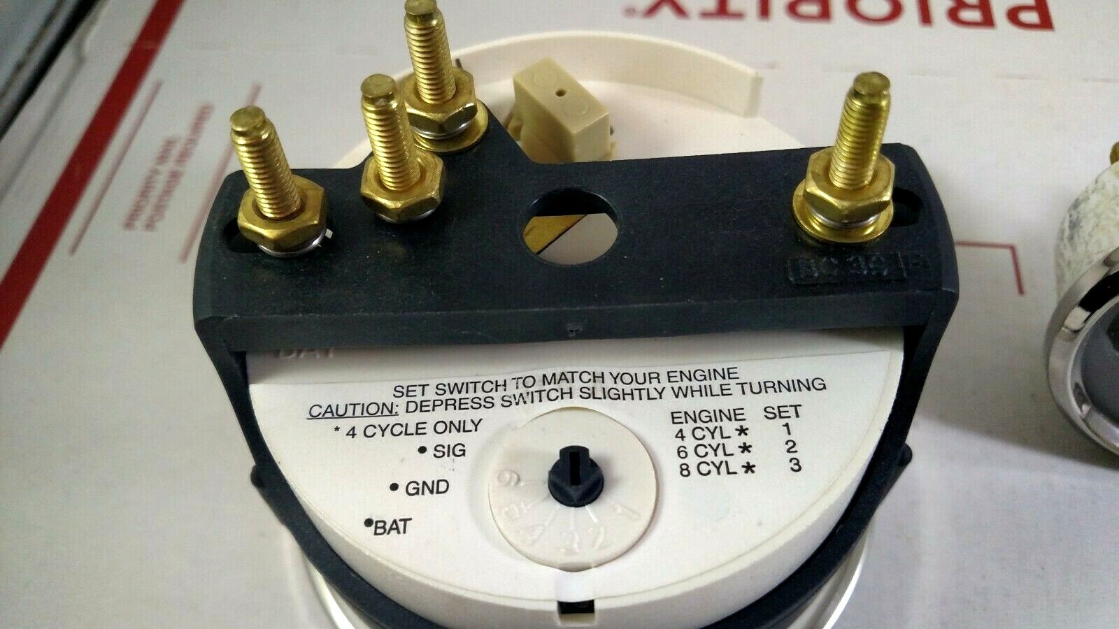 TPI-TECH 3 Gauge Set Tachometer + Volts + Water Temperature Coolant RPM ...