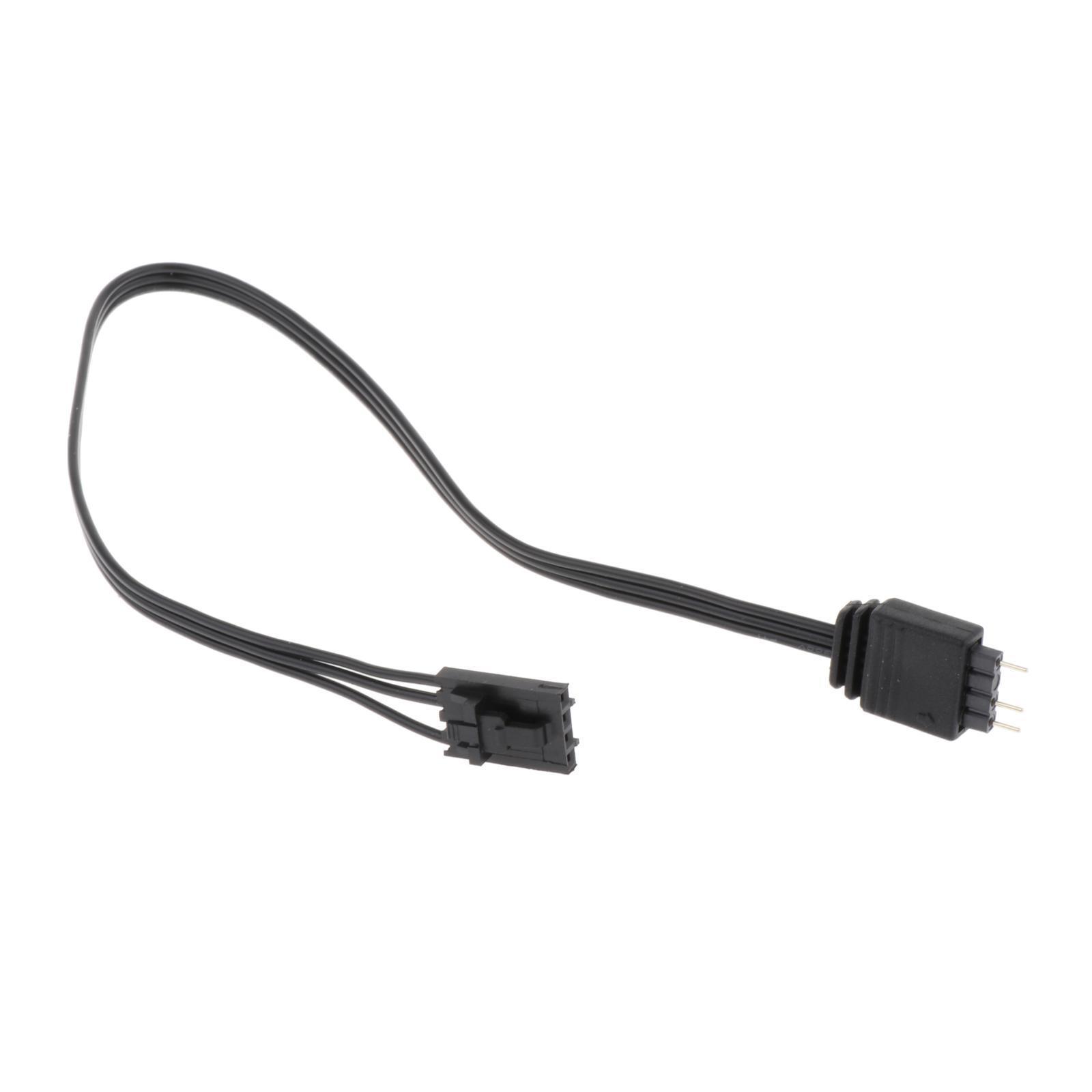 Fan Adapter Cable Black Extension Cable Connector 4 Pin RGB | eBay