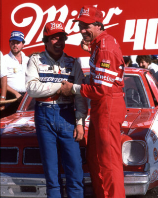DARRELL WALTRIP & TERRY LABONTE CLOSE UP IN VICTORY LANE 8X10 GLOSSY ...
