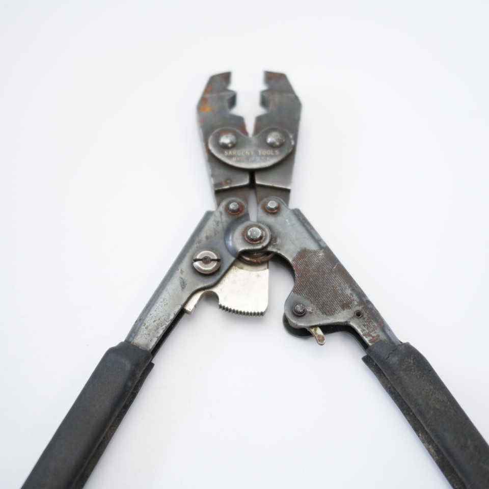 Vintage Sargent Tools crimping tool Ratcheting Hand Crimper made in USA ...