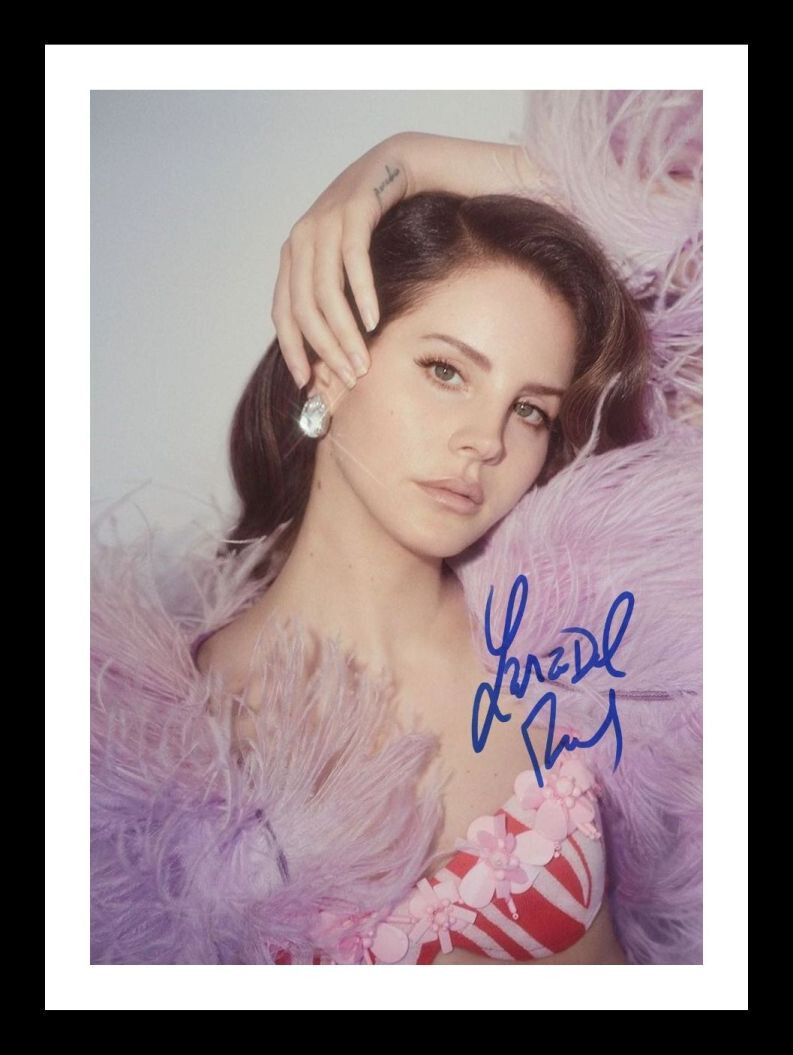 LANA DEL REY AUTOGRAPHED SIGNED & FRAMED PHOTO PRINT | eBay UK