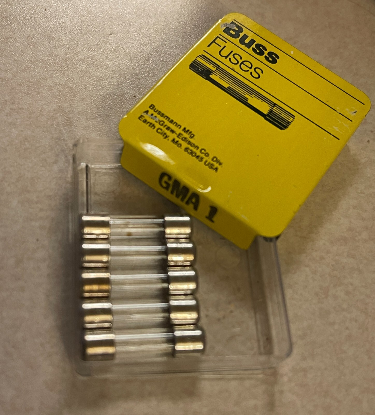 Bussmann Buss Fuses GMA 1 - Pack of Five Fuses NOS | eBay