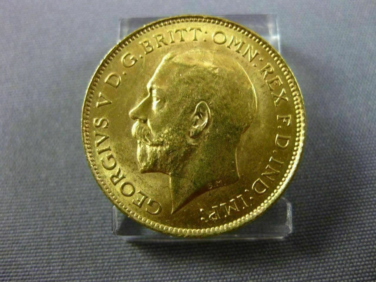 22K YELLOW GOLD 3D GEORGIVS V D.G.BRITT: OMN: REX F.D.D.IND.IMP 1926 ...