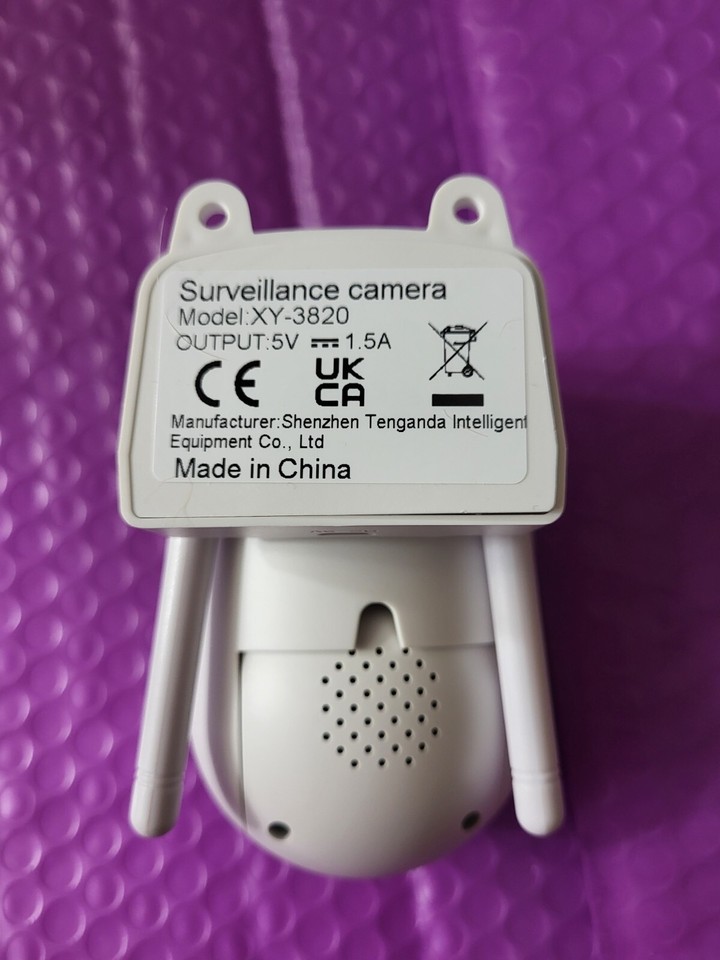 Wireless Wi-Fi Security Camera Model: XY-3820 - 1080P Color Display ...