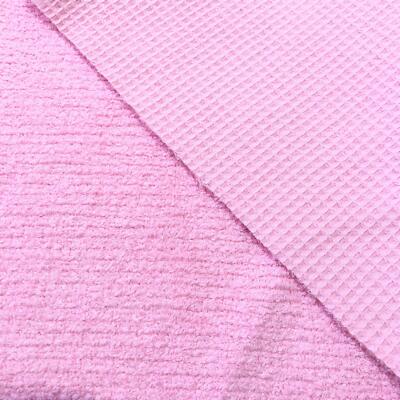 Lusso Cotone Terry Spugna Waffle Pique Tessuto Stoffa - Rosa | eBay