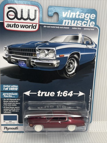2021 Auto World AW - 1973 Plymouth Road Runner - Chase - White ...