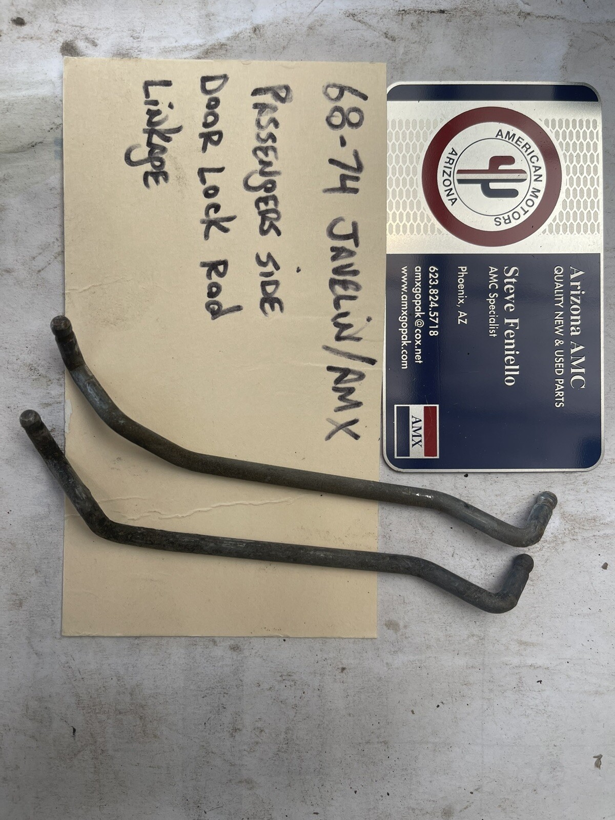 1968-74 AMC AMX Javelin passenger side door lock linkage | eBay