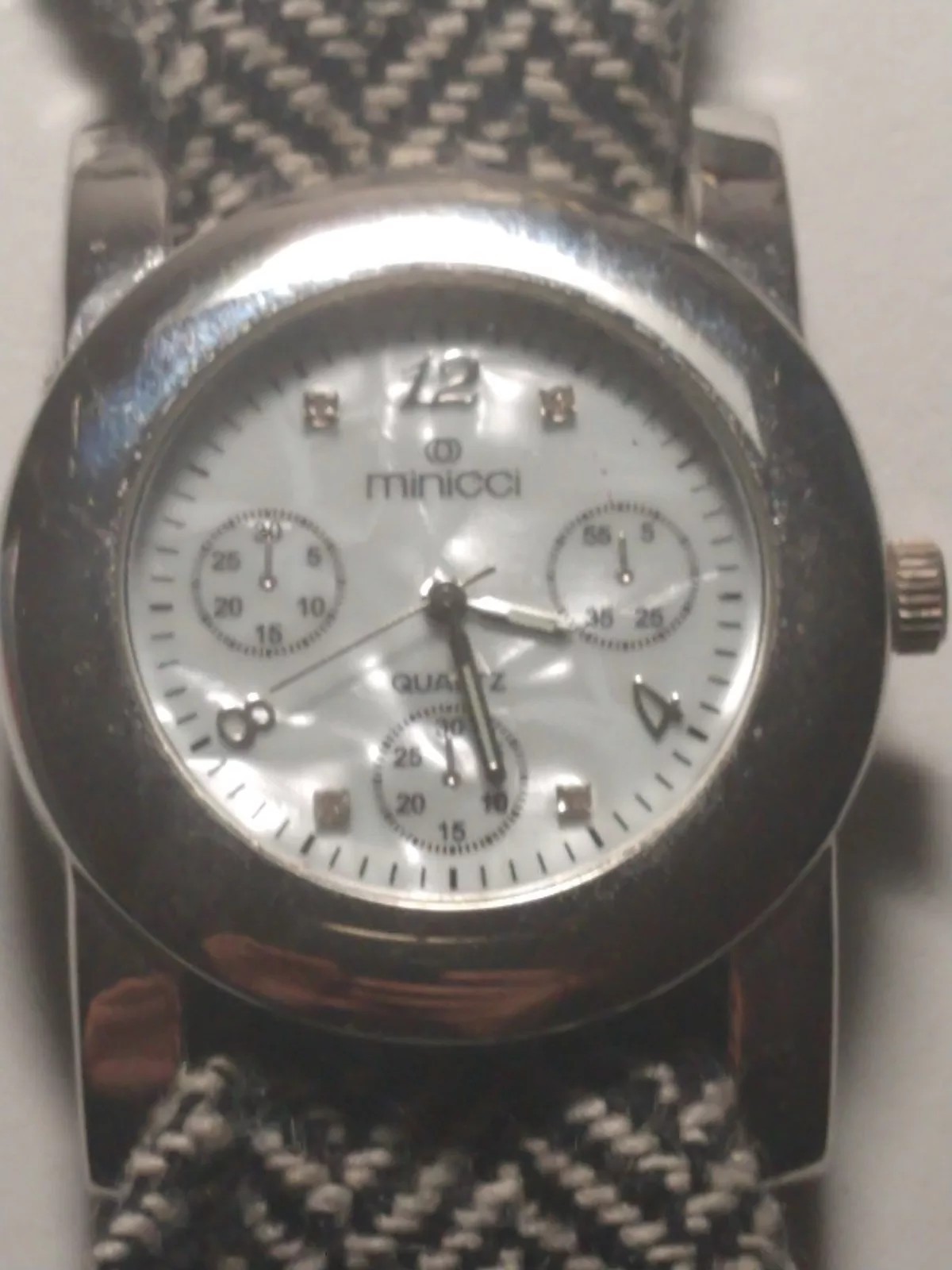 Minicci 60785 Ladies Watch White Face New Battery Nice Looking | eBay