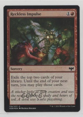 2021 Magic: The Gathering - Innistrad: Crimson Vow Foil Reckless ...