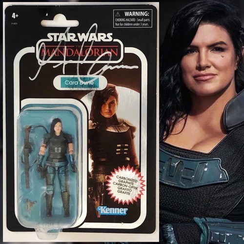 Star Wars Vintage Collection Cara Dune figure signed Gina Carano JSA ...