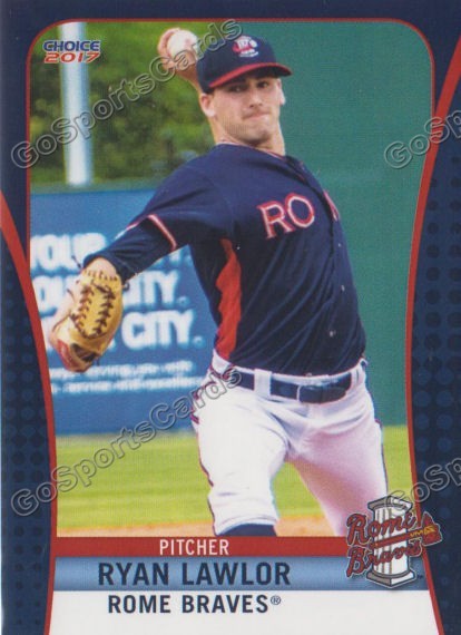2017 Rome Braves Ryan Lawlor RC Rookie Atlanta Braves | eBay