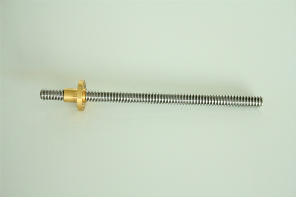 T8 Lead Screw Rod OD 8mm Pitch 2mm Lead 8mm/2mm Length 100-1200mm w ...