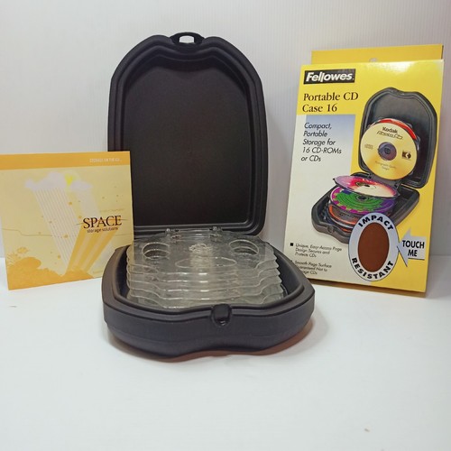 Fellowes Cushioned CD Case Holds 16 CDs 1996 VTG New With Tags | eBay ...