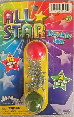 VTG Ja-ru Classic Jacks n Balls Game Toy Jax Original Size Metal Jacks ...