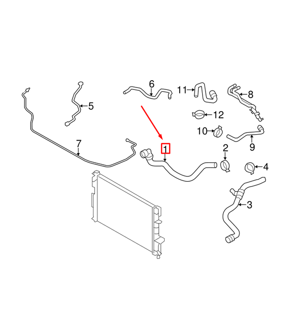 OEM Volvo S60 Mk2 Radiator Upper Hose 31319754 Genuine for sale online ...