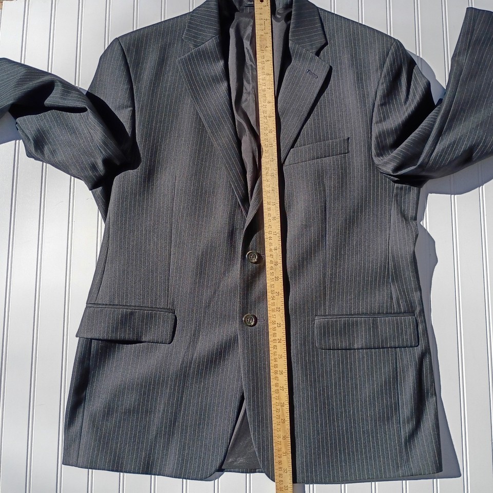 RALPH LAUREN Sport Coat Men's 42R Gray 2-Button Wool Blazer Classic Fit ...