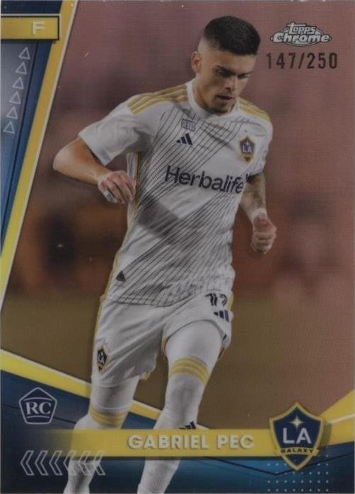 2024 Topps Chrome Mls - Gabriel Pec #97 Rose Gold Refractor /250 (RC ...
