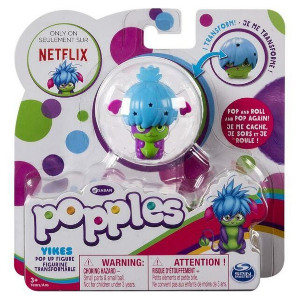 Popples Figure Yikes Pop up and Roll Sunny Lulu Izzy Bubbles Carded ...