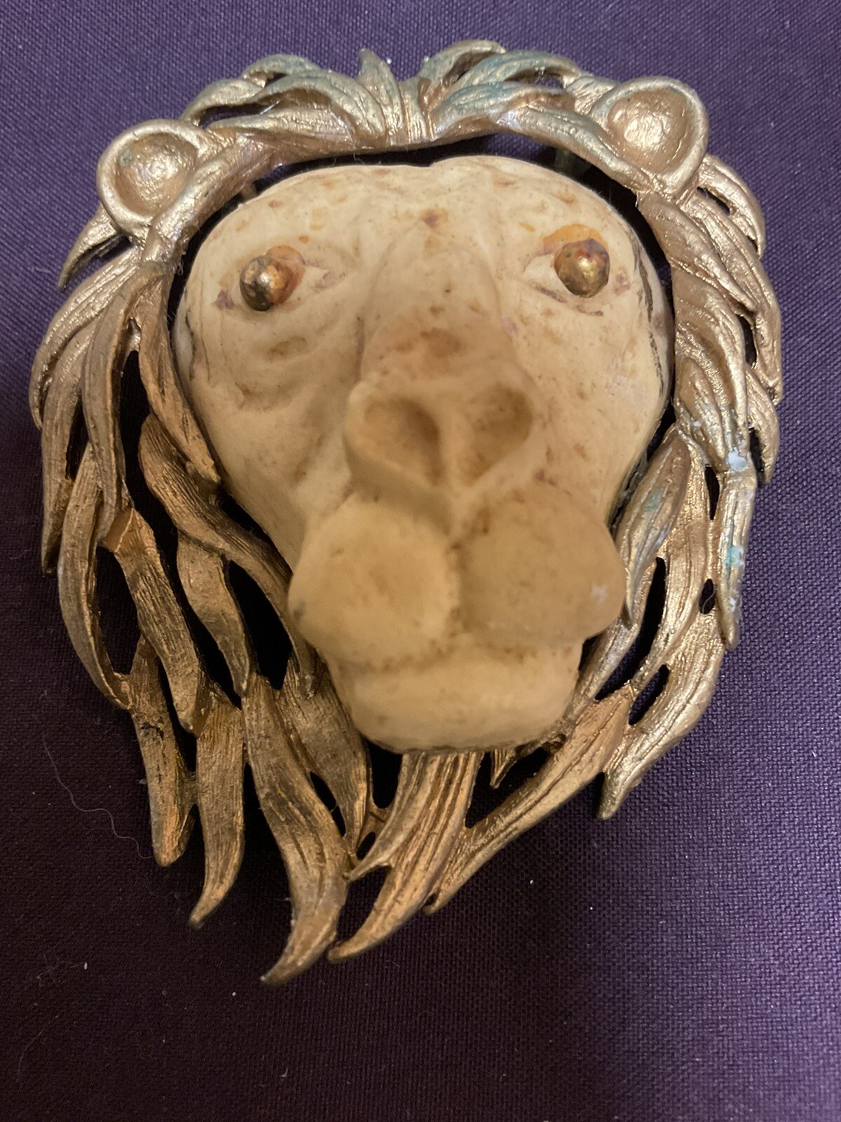 Luca Razza Vintage “Zodiac Signs” Lion’’s Head Pen… - Gem