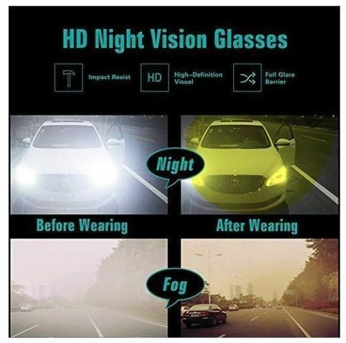 HD Polarized Day & Night Vision glasses for Men Women Driving Aviator ...