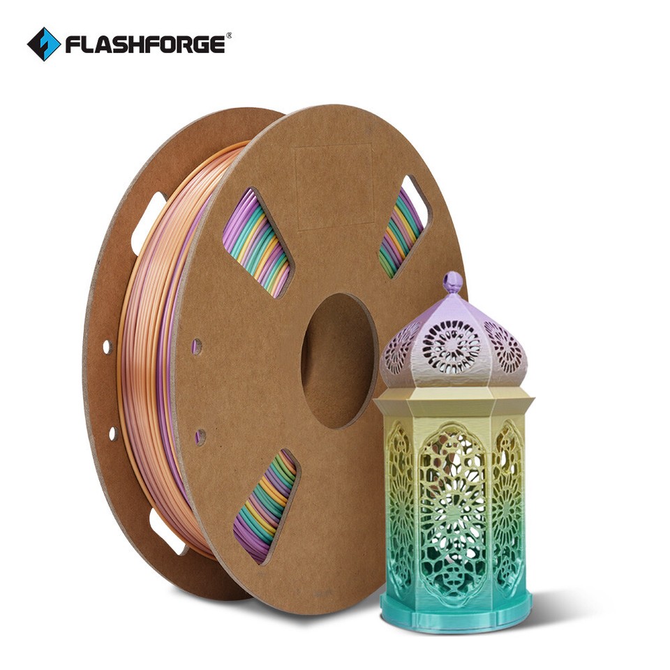 Flashforge Silk PLA Filament 1.75mm Color Changeable 3D Printer ...