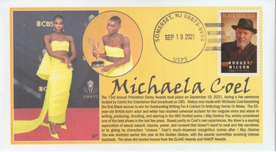 6° Cachets Emmy Award Winner 2021 Michaela Coel for Outstanding Writing ...