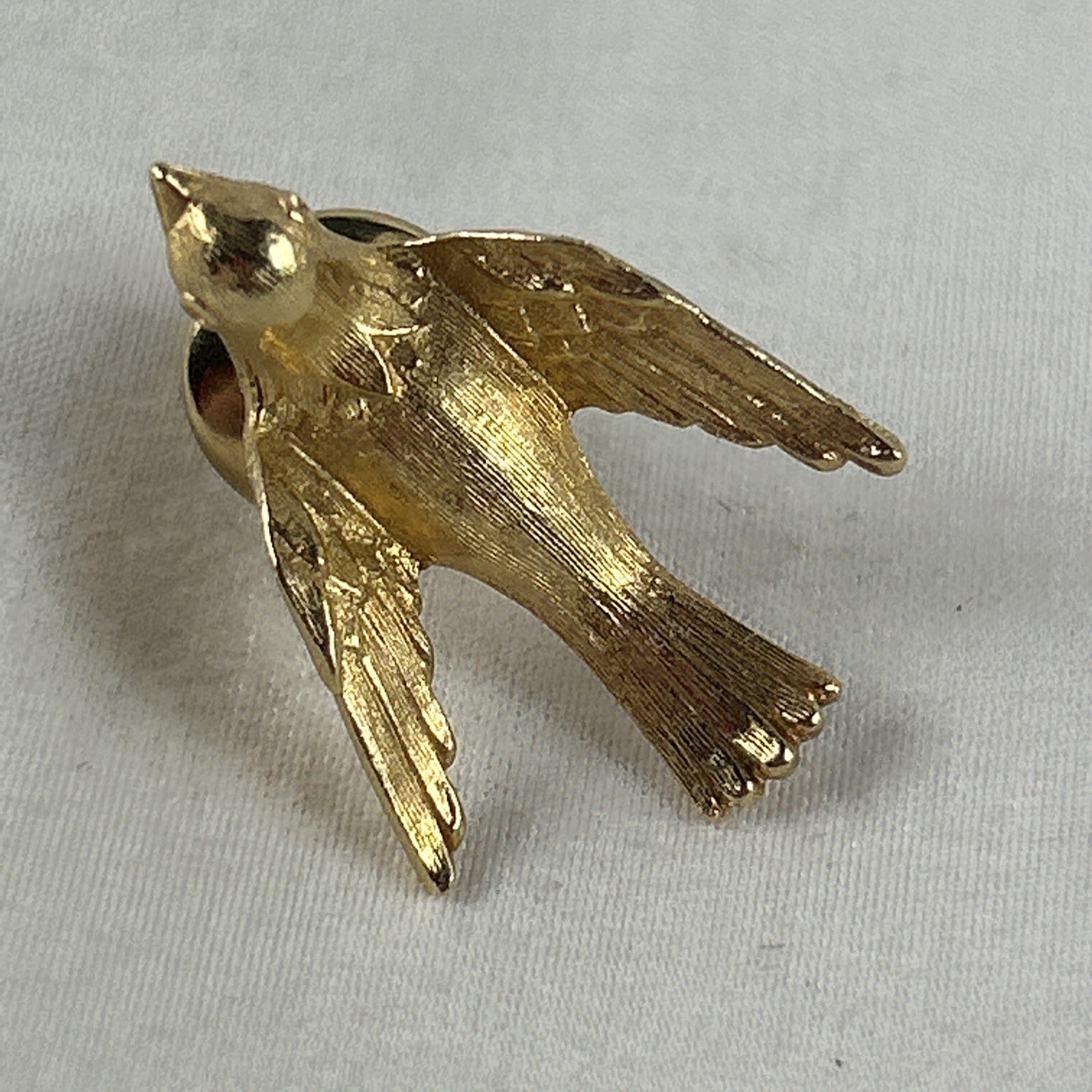 Vintage Avon Dove Bird In Flight Lapel Pin Brushed Gold Tone 1” | eBay