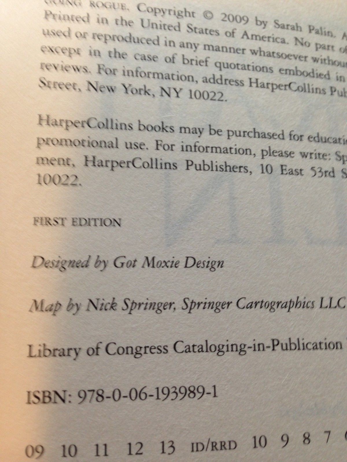 SIGNED SARAH PALIN BOOK- GOING ROGUE AUTOGRAPHED | eBay