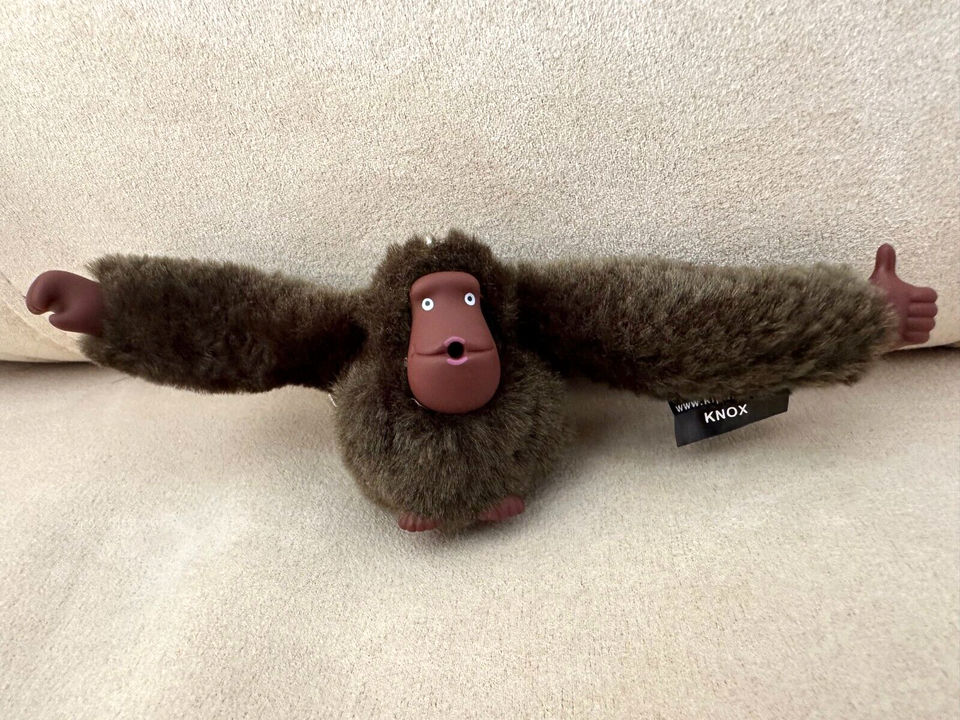 NWT KIPLING MONKEY KEYCHAIN KEY RING CHARM BLACK RED GRAY BLUE GREEN ...
