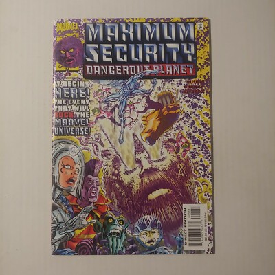 MAXIMUM SECURITY DANGEROUS PLANET #1 NM+ 1ST APP CADRE K 2000 MARVEL ...