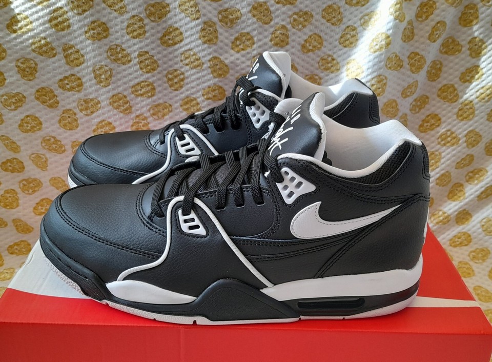 Nike Air Flight 89 Black and White Trainers CU4833-015 Men’s Size 7uk ...