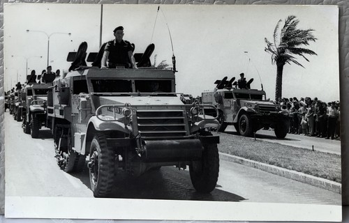 Israel Original Old Photo The 18th Independence Day IDF parade in Haifa ...