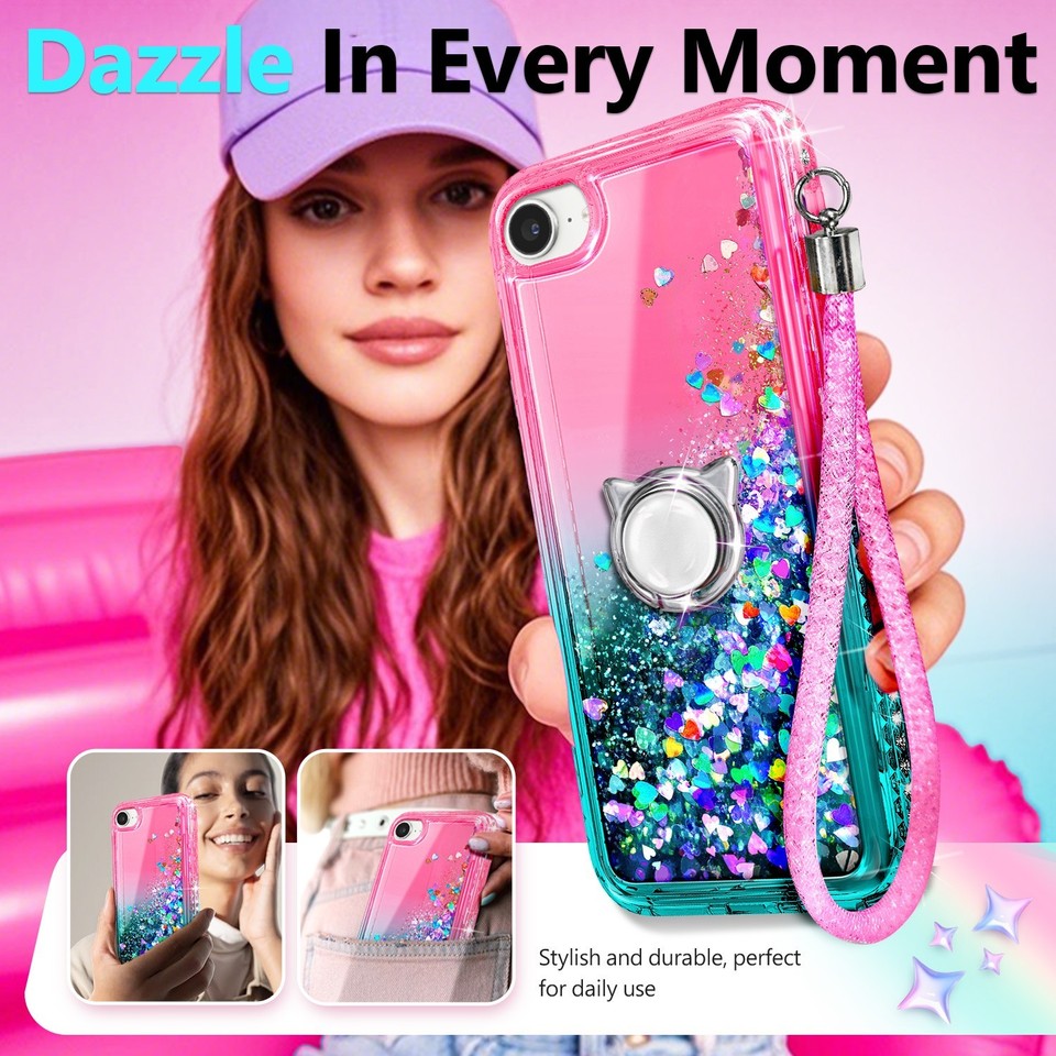 For iPhone SE (1st Gen 2016) / 5s / 5 Case Liquid Phone Cover ...