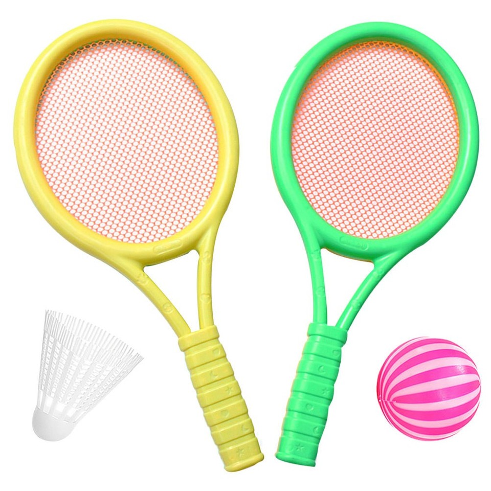 Children's Tennis Racket Set with 2 Balls for Kids Plastic Toys Random ...