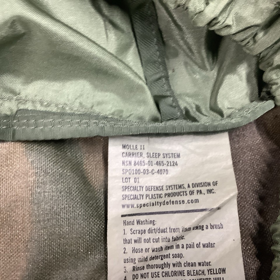 U.S. ARMY MOLLE II MAIN PACK WOODLAND FRAME, STRAPS & BELT Molle 2 Ruck ...