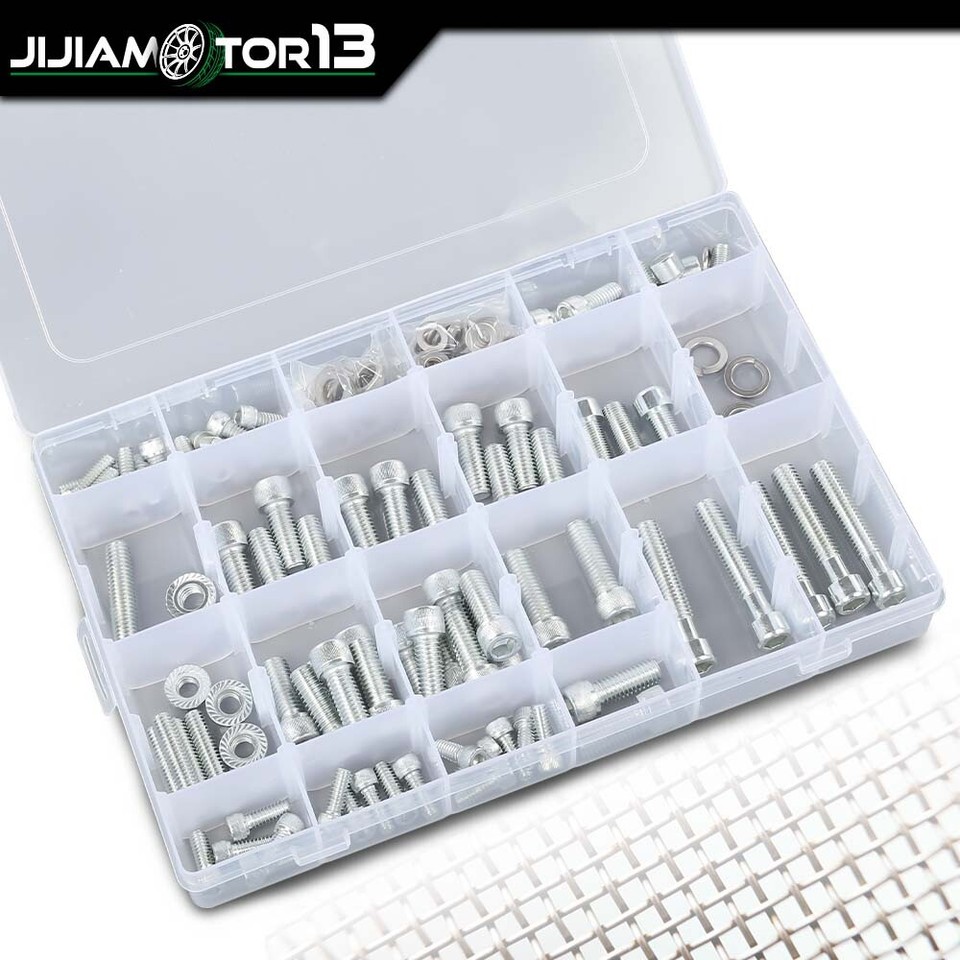 Fit For Chevy Small Block SBC Stainless Steel Engine Bolt Kit 283 305 ...