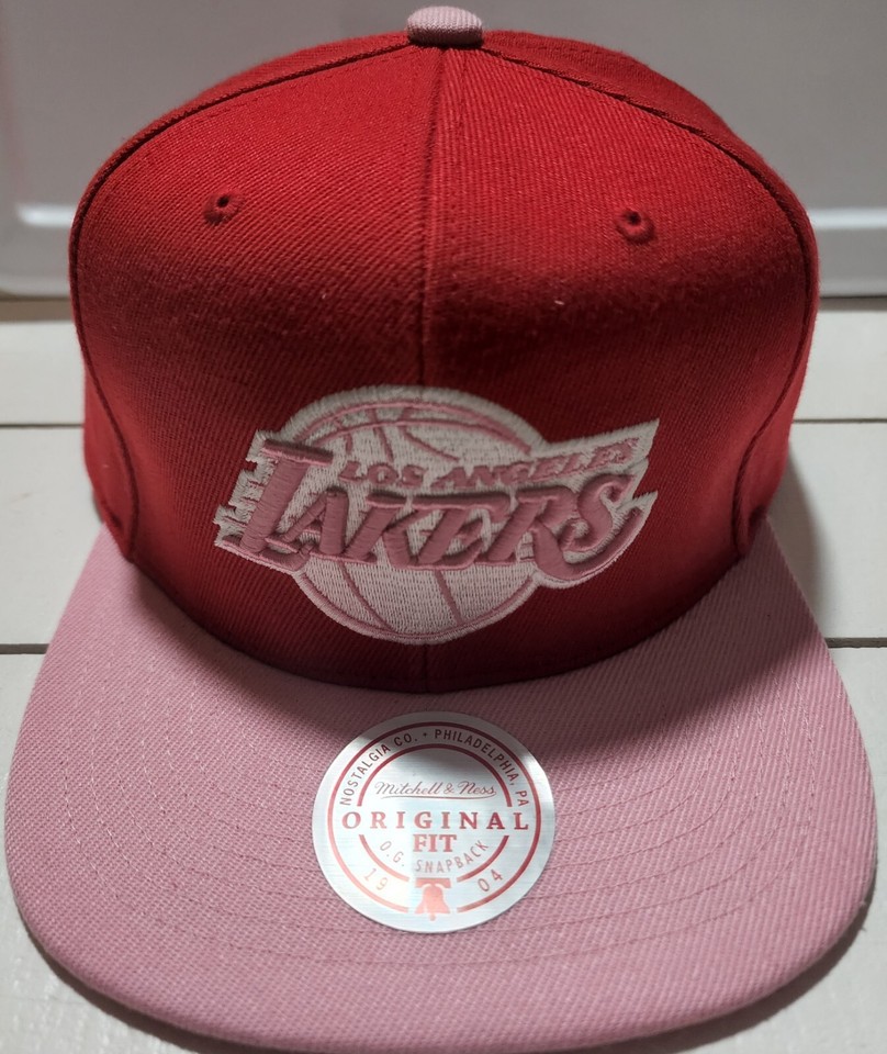 Mitchell & Ness Los Angeles Lakers SWEETHEART 2 Tone Pink & Red ...