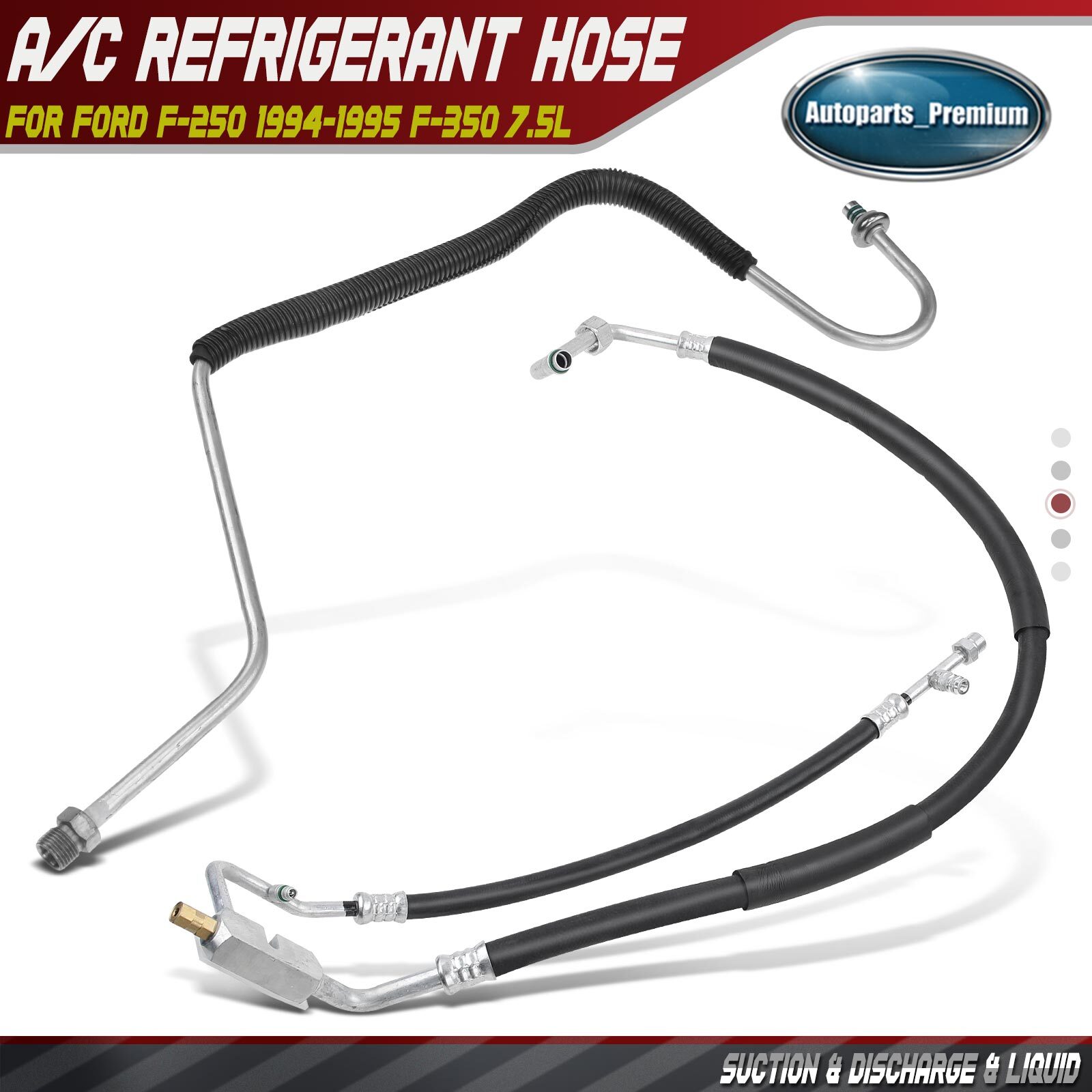 A/C Suction & Discharge & Liquid Hose Line for Ford F-250 1994-1995 F ...