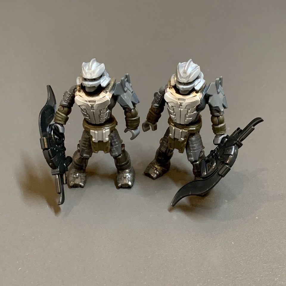 5 HALO MEGA CONSTRUX SILVER BANISHED BRUTE WARRIOR FIGURE GNB21 SKIFF ...