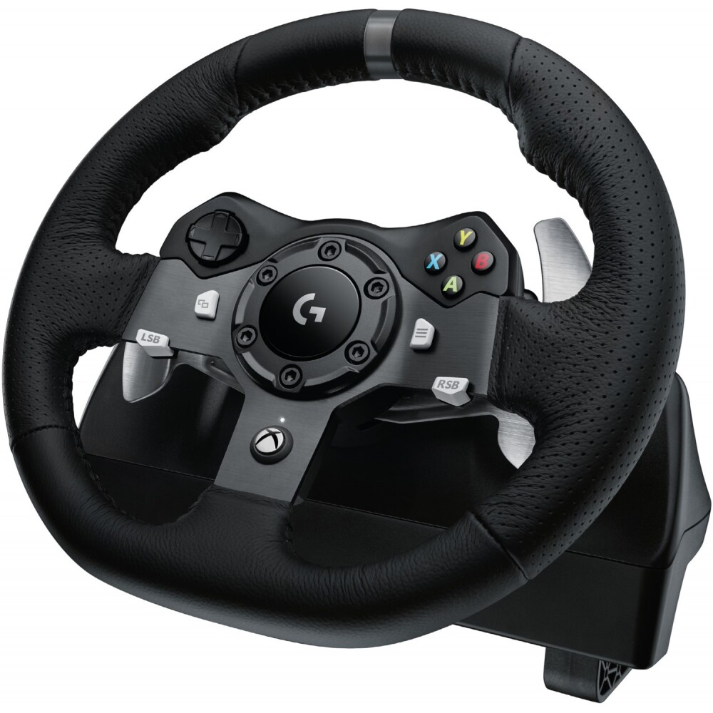 Logitech Driving Force G920 Lenkrad mit Pedalen für Video Games ...