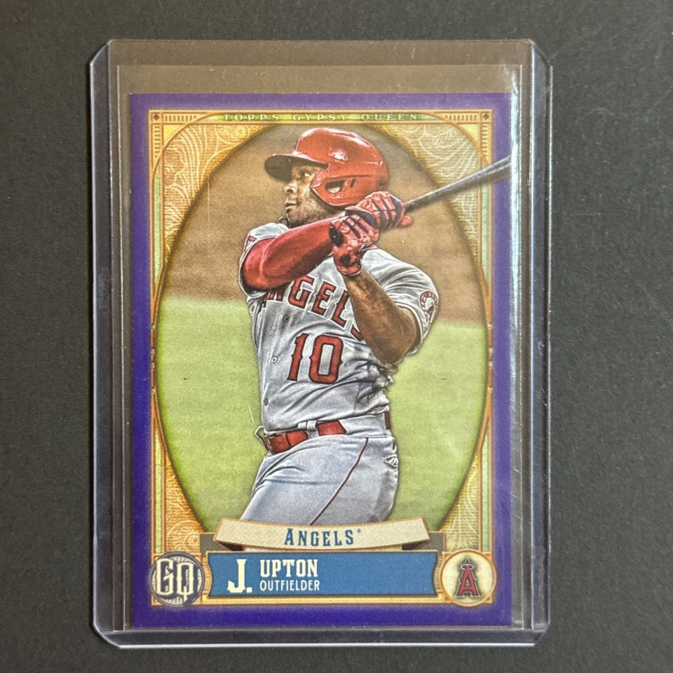 Justin Upton 2021 TOPPS GYPSY QUEEN MLB Baseball #122 Angels Indigo ...