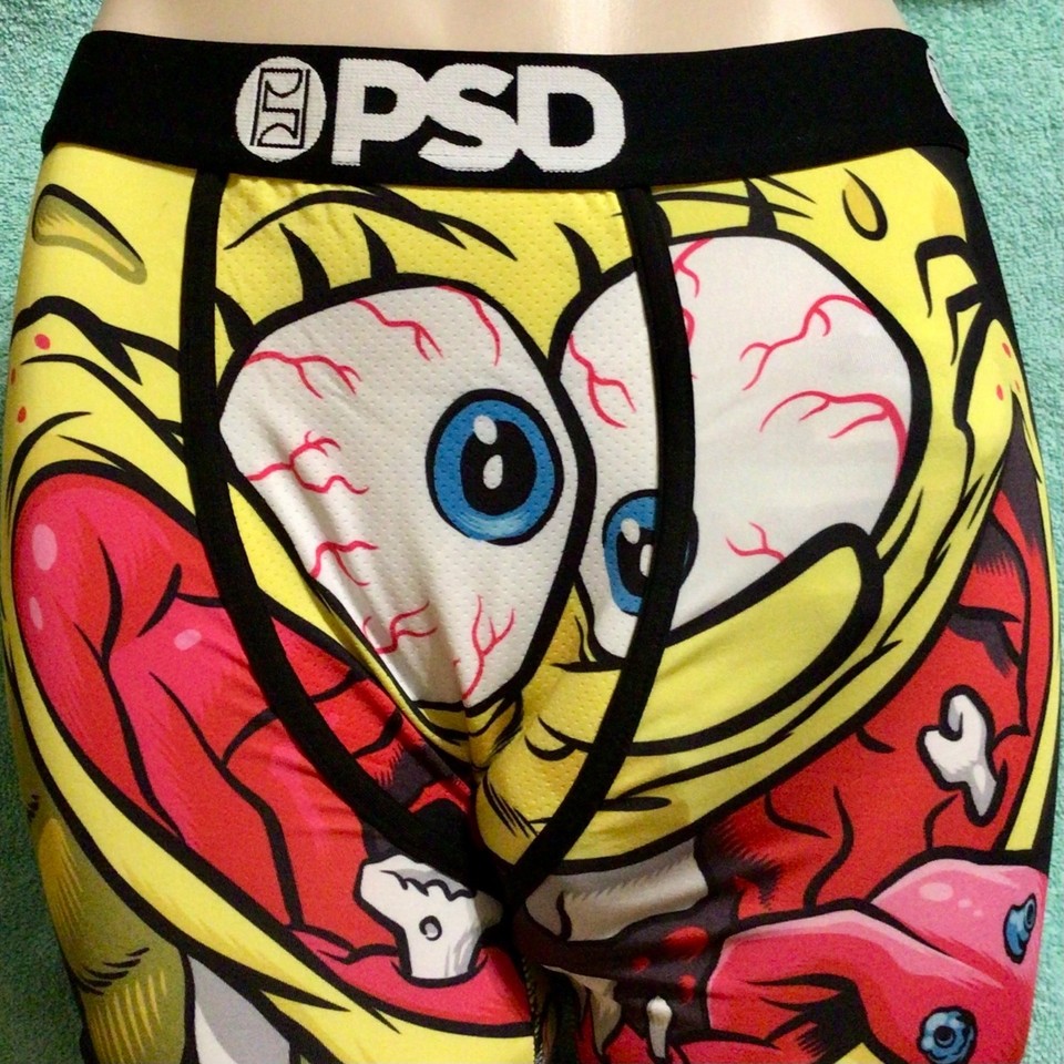 PSD SpongeBob SquarePants Krusty Pants Silky Boxer Briefs Underwear Men’s Medium | eBay