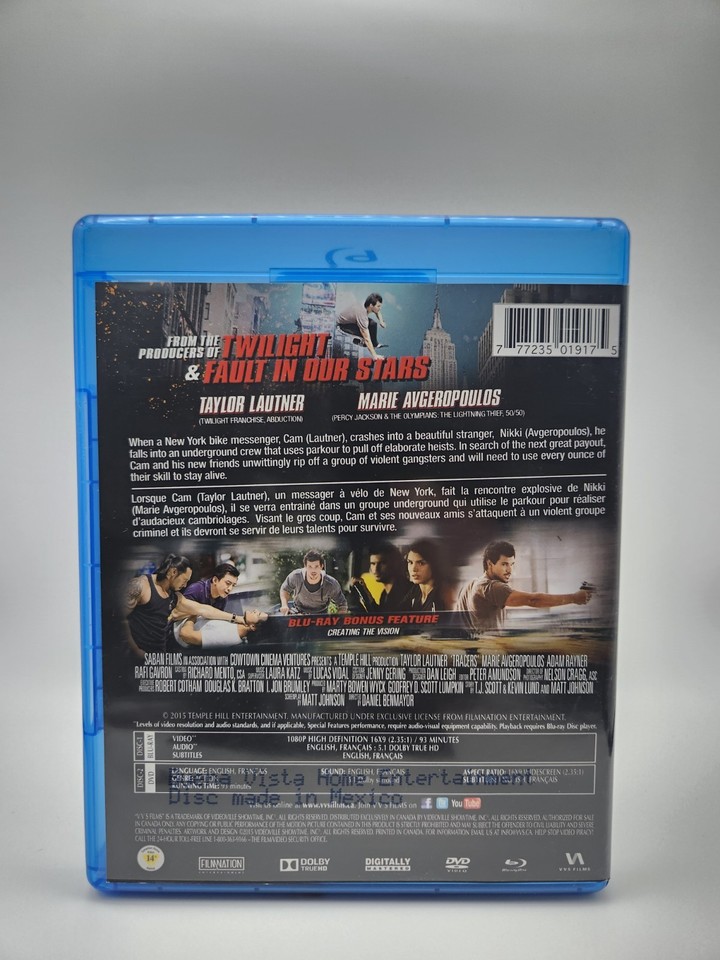 Tracers (Blu-ray, 2015) Taylor Lautner, Marie Avgeropoulos | eBay