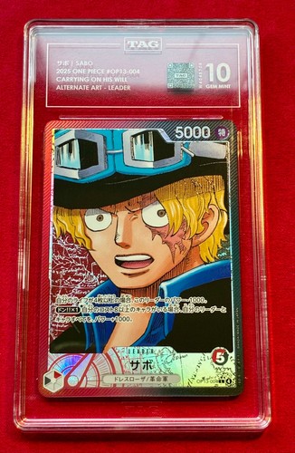 Sabo Alt Art Leader OP13-004 – 2025 One Piece Japanese – TAG 10 Gem ...